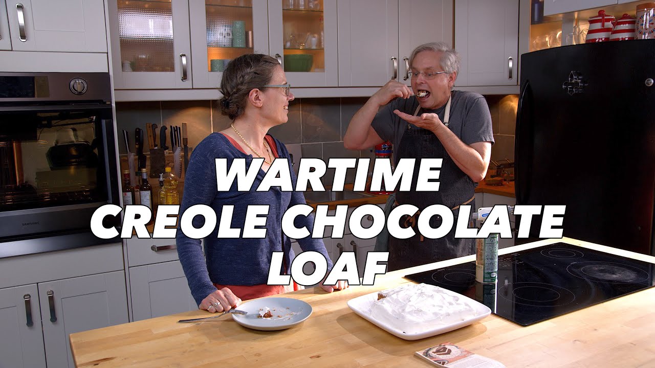 Wartime Creole Chocolate Loaf Recipe - Old Cookbook Show - YouTube