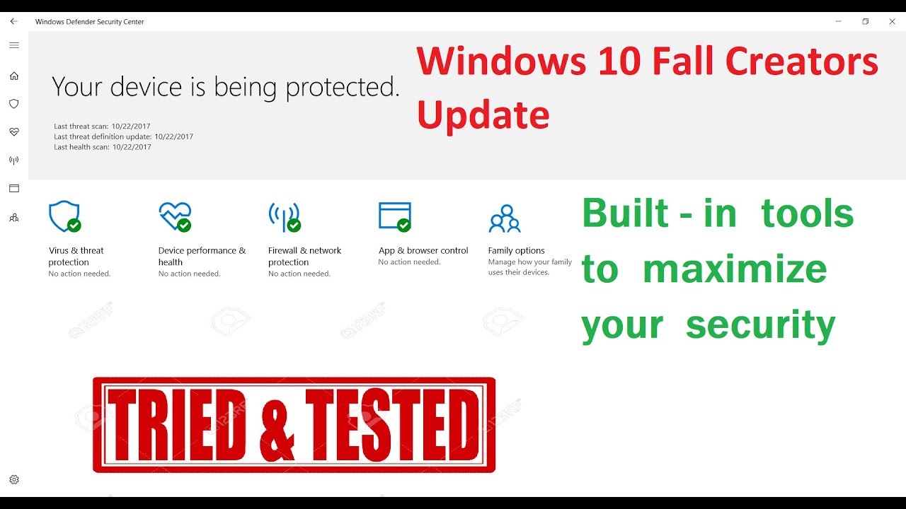 Windows 10 Fall Creators Update - Built-in tools for comprehensive ...