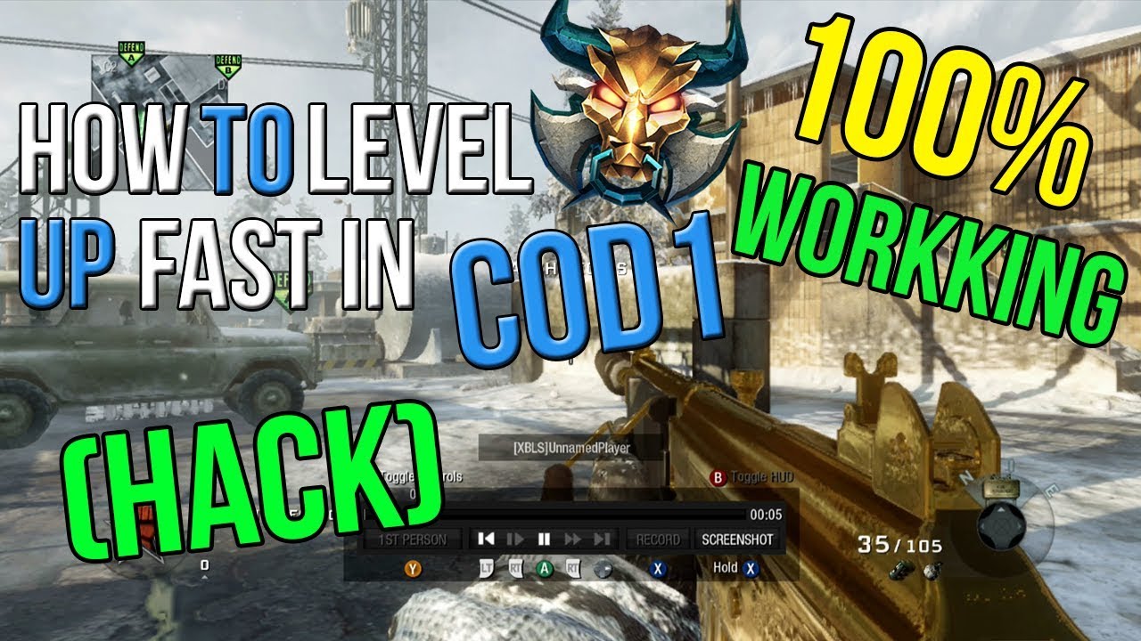 How to level up fast in Call of Duty Black Ops 1-100% Working (Xbox 360 ...