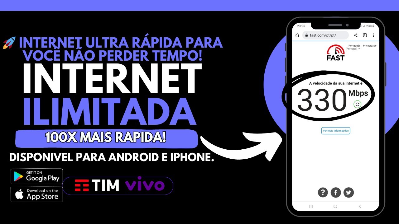 🚀🔥 INTERNET ULTRA RÁPIDA: CONEXÃO RÁPIDA PARA ANDROID E IOS, SEM ...