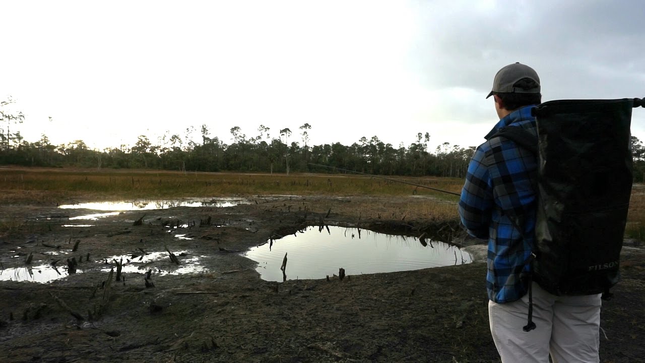 Fishing Tiny Mud Holes - YouTube