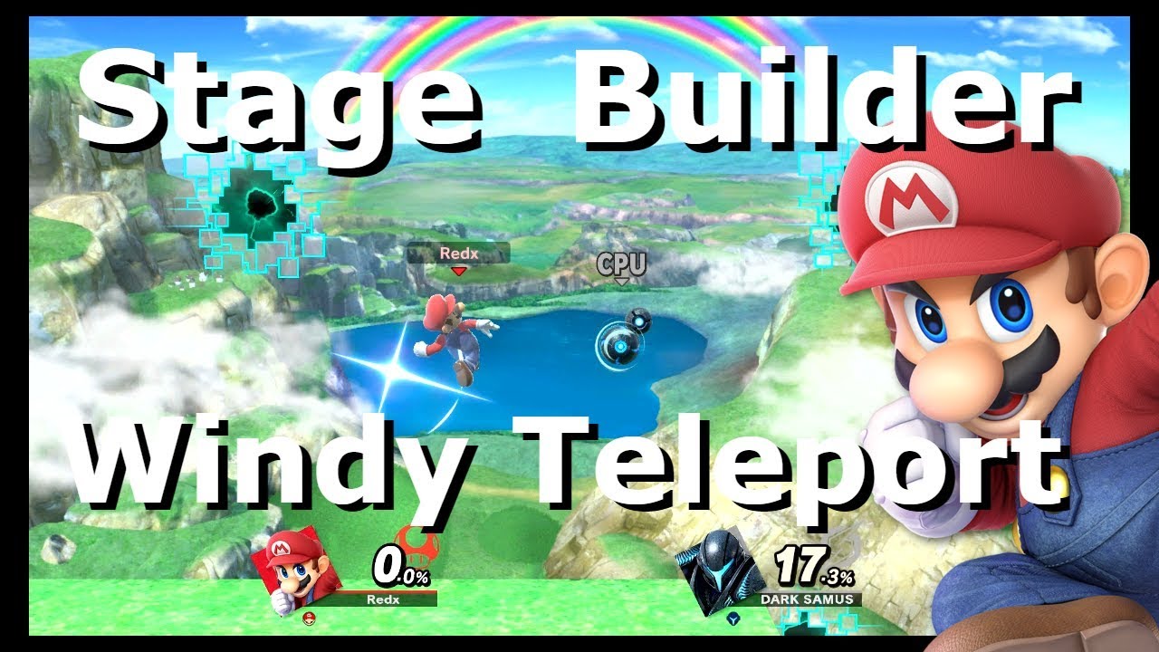 Super Smash Bros. Ultimate - Stage Builder - "Windy Teleport" - YouTube