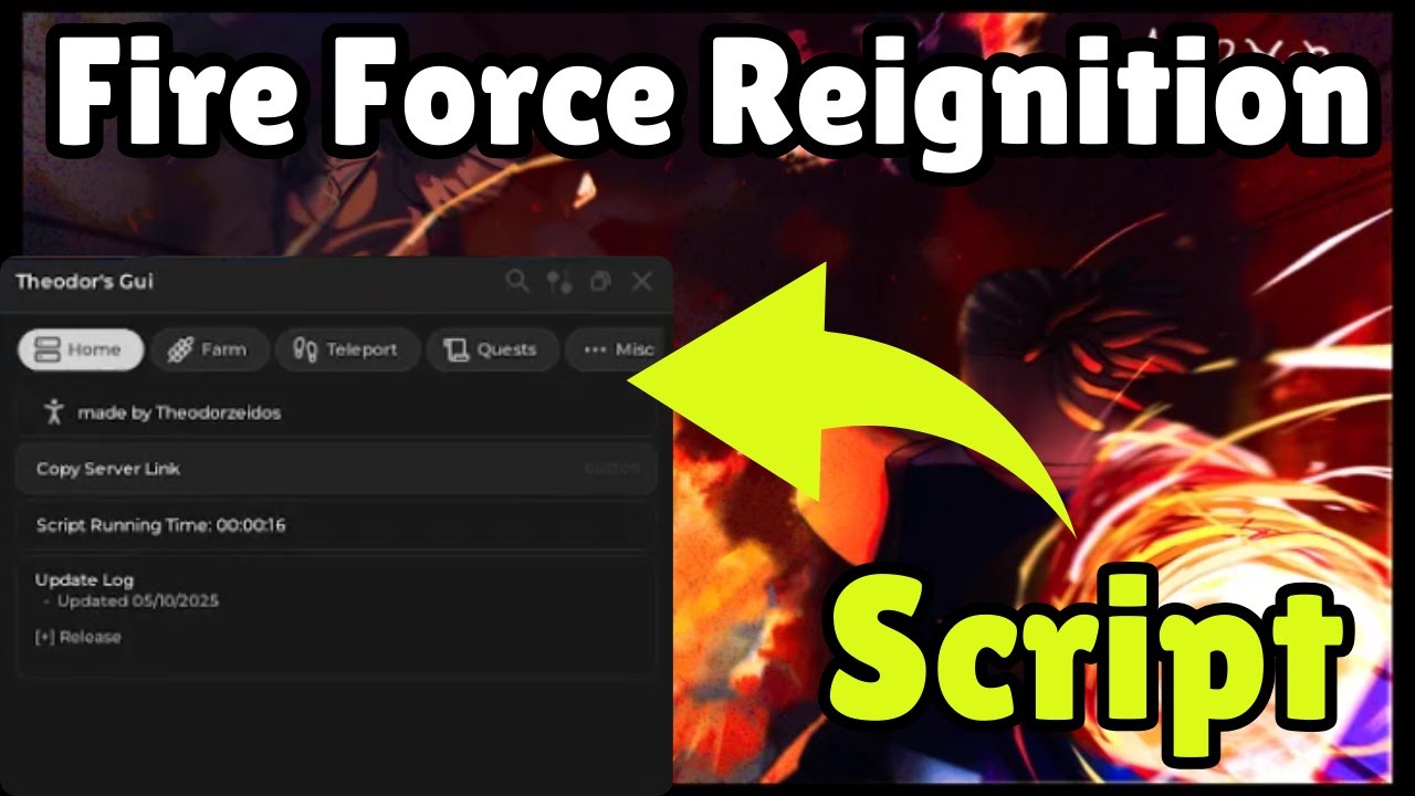 Fire Force Reignition Script | Auto Farm, Auto Click, Pastebin OP ...