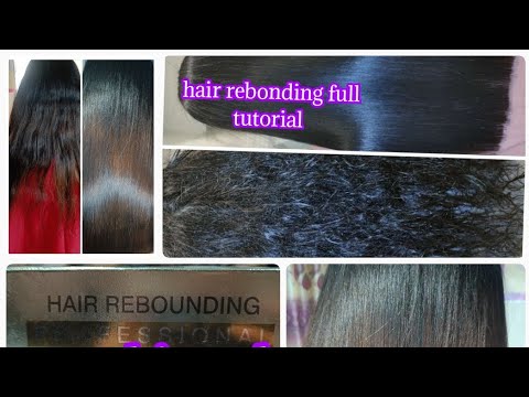 hair rebonding full video tutorial meshi saloon bwn#hair - YouTube