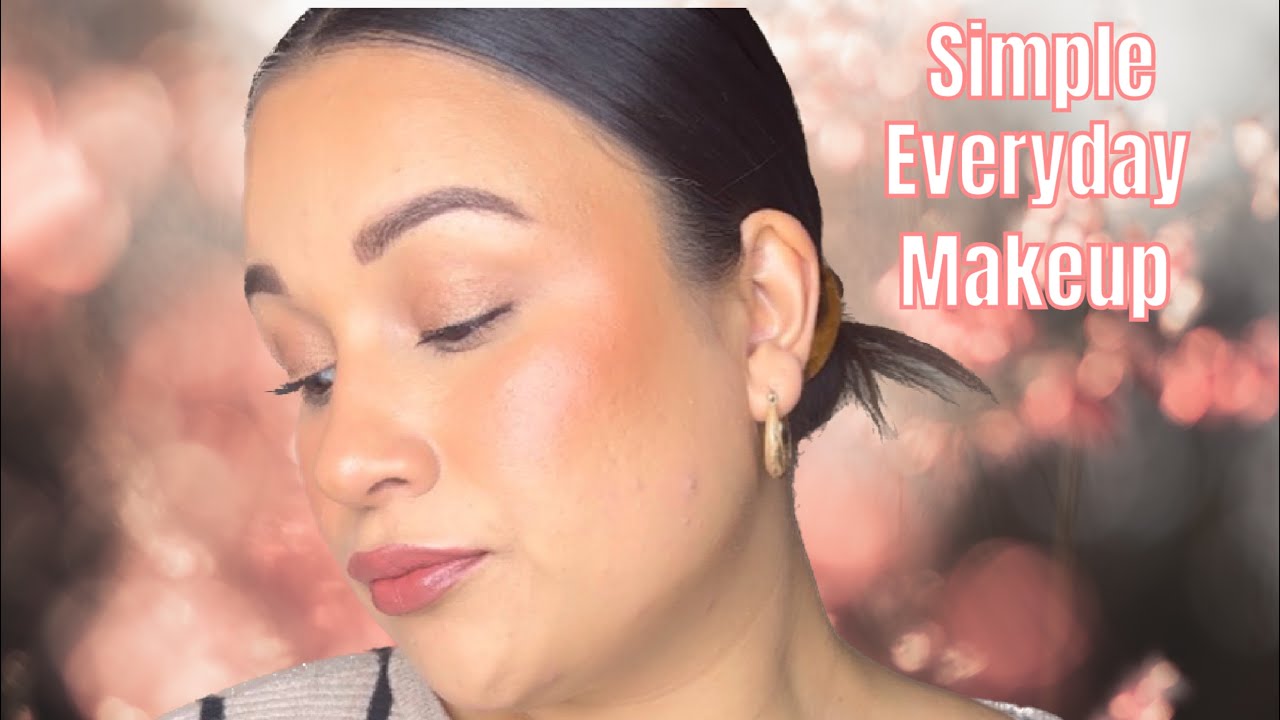 Everyday warm simple makeup look - YouTube