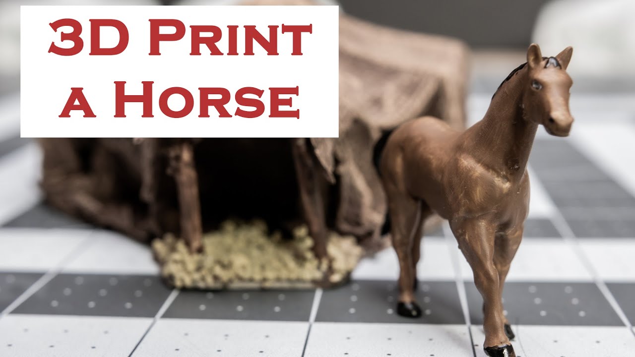 3D Print Horse Miniatures - YouTube