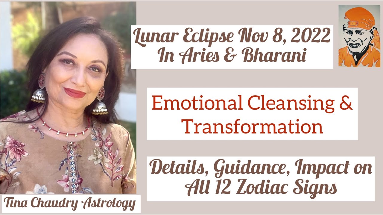 Lunar Eclipse Nov 8 in Aries & Nakshatra Bharani/ Predictions and ...