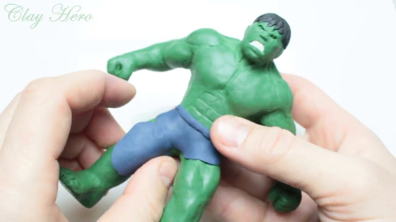 The Hulk of clay How I made the Hulk out of plasticine CLAY HERO - YouTube