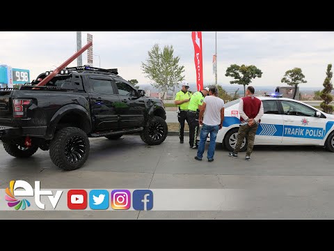 ÇAKARLI LÜKS ARACIN CEZASI AĞIR OLDU