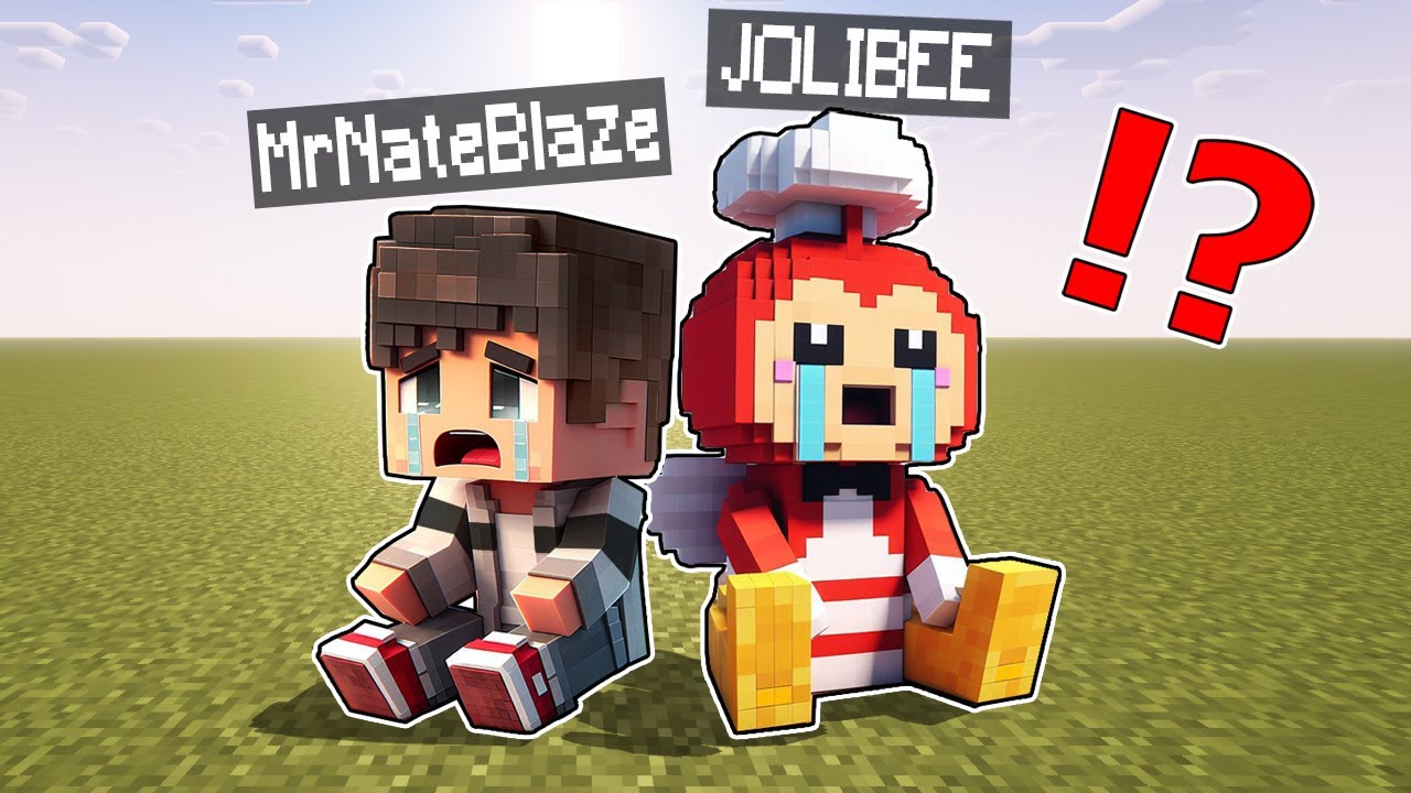 JOLLIBEE AND ME BECAME BABIES IN MINECRAFT - YouTube