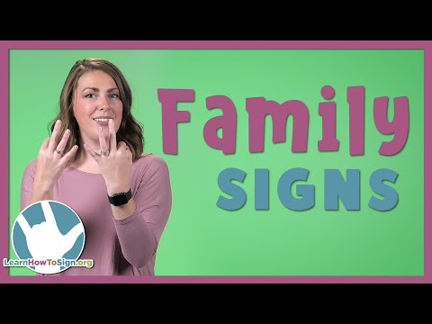 Family Signs in ASL