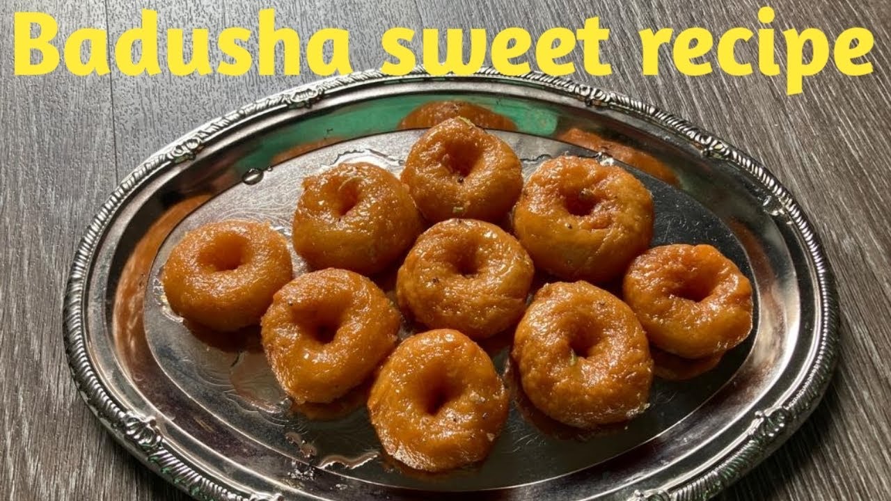 Badusha sweet recipe in telugu at home /sweet shop style badusha recipe/badushahi/ manasa ...