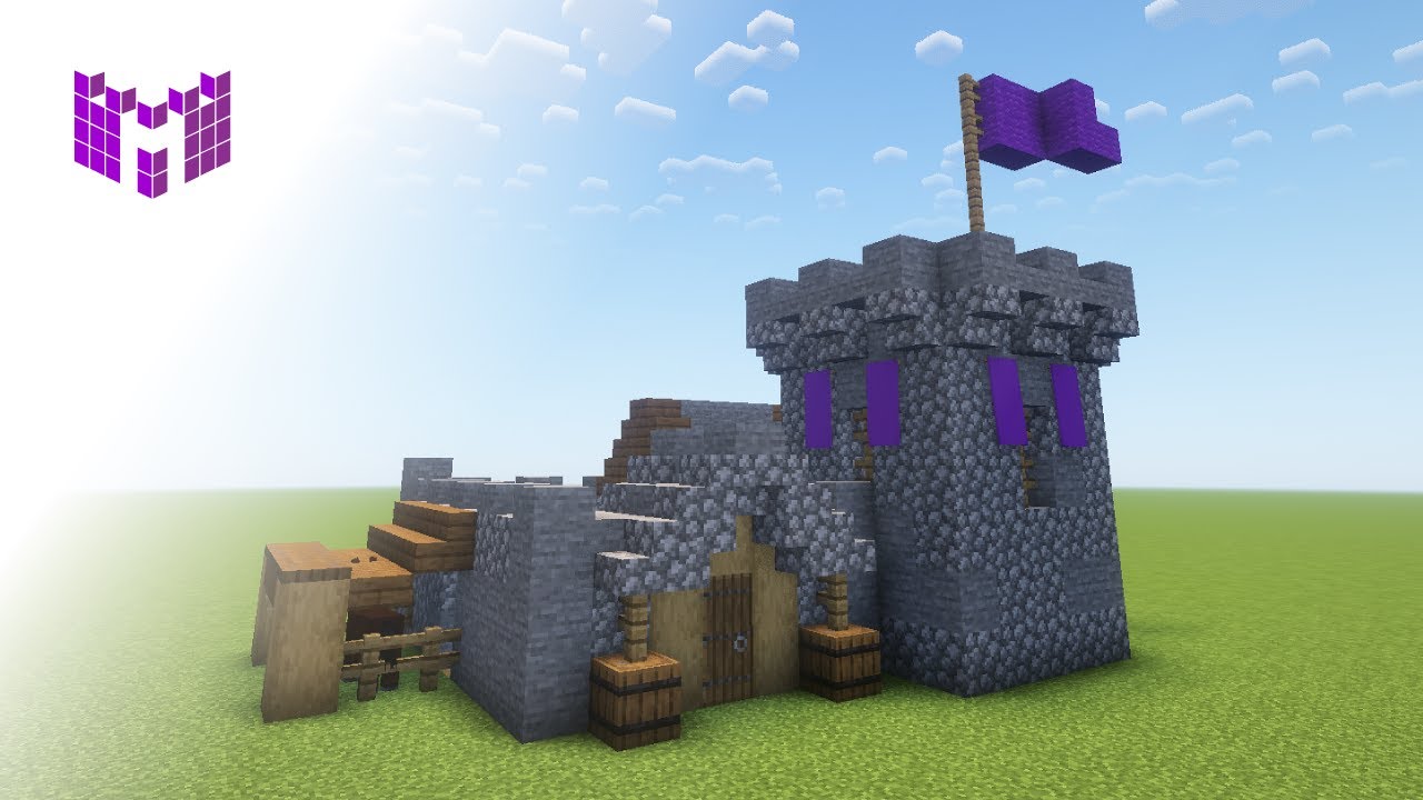 Let's Build Minecraft Starter Castle - YouTube