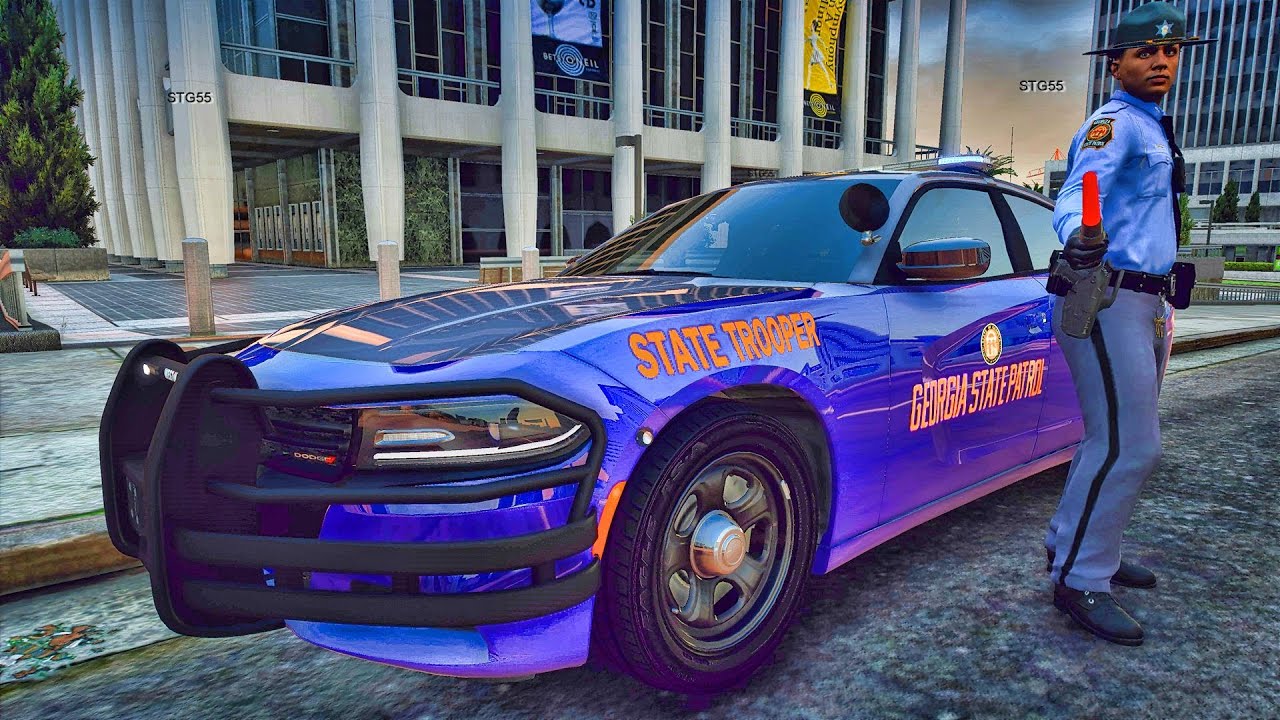 Playing GTA 5 As A POLICE OFFICER Highway Patrol| GSP| GTA 5 Lspdfr Mod ...