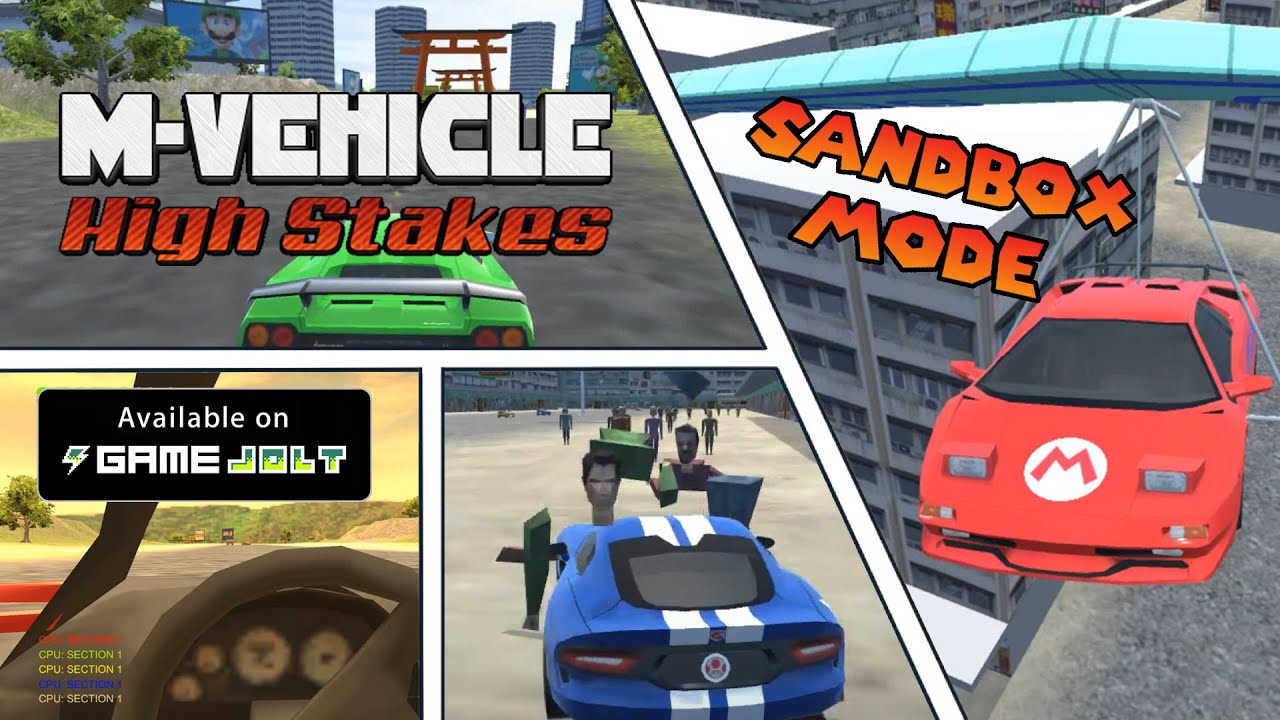 M-Vehicle : High Stakes - Glider & Sandbox mode Trailer (Indie racing ...