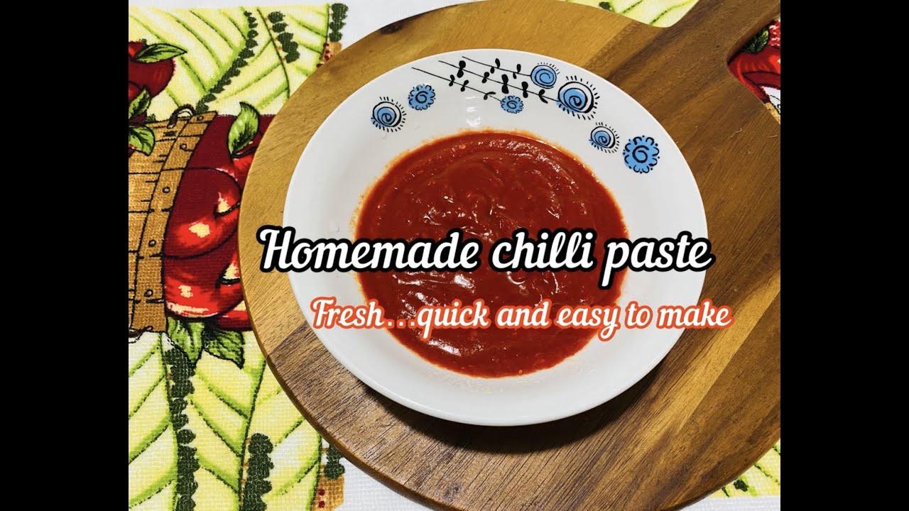 How to make Dry Chilli Paste freshly at home? | Dry Chilli Paste | Cili ...