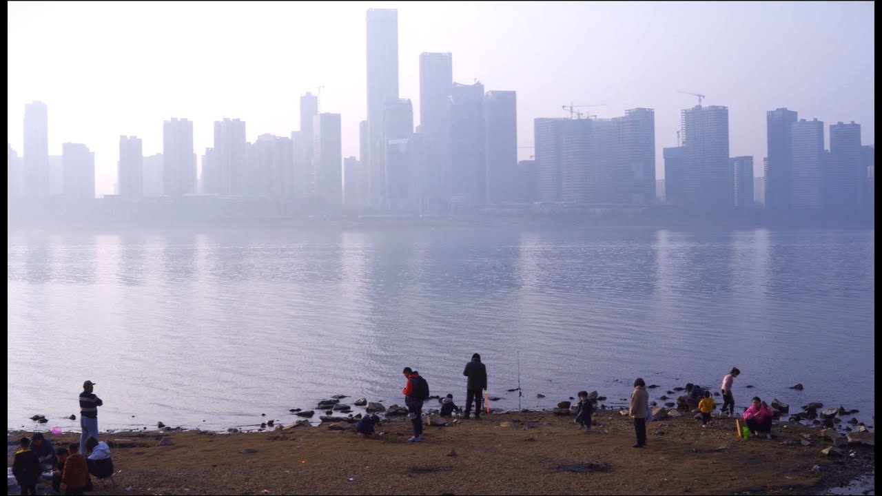 Changsha Binjiang Cultural Park Walk 4K Sunny Winter - YouTube