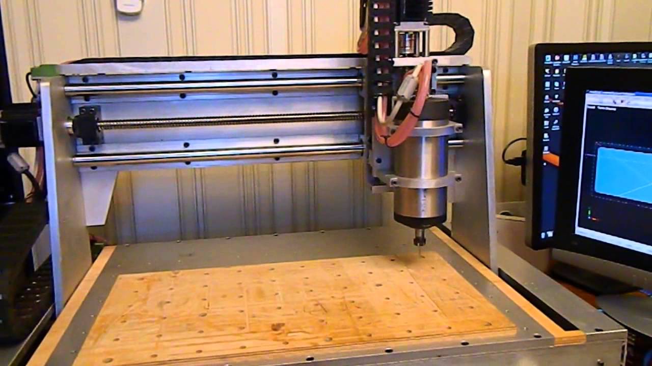 Test home cnc mill machine Mach3+STEPMASTER - YouTube