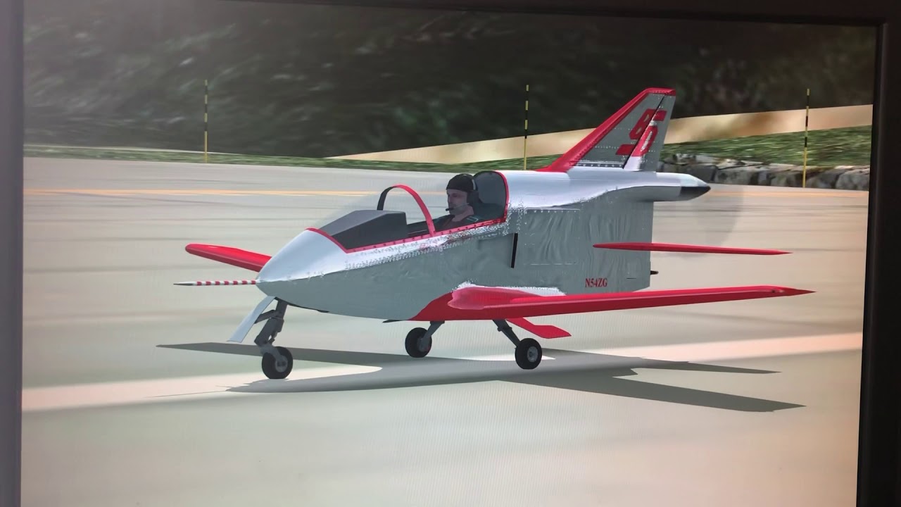 Flight Simulator version of my BD5 showing the paint and polish work ...