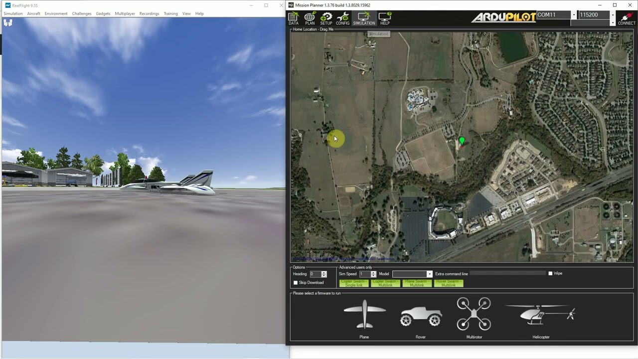 Using Mission Planner SITL with custom code branches - YouTube