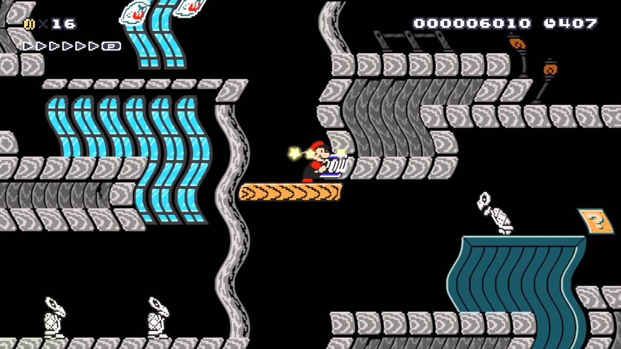 Super Mario Maker - Hazey Dazed Maze 60fps - YouTube