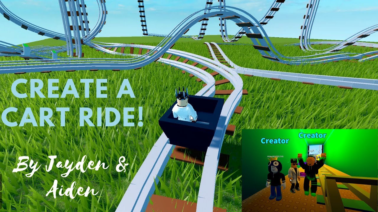 Roblox Create a Cart Ride funny tricks - YouTube