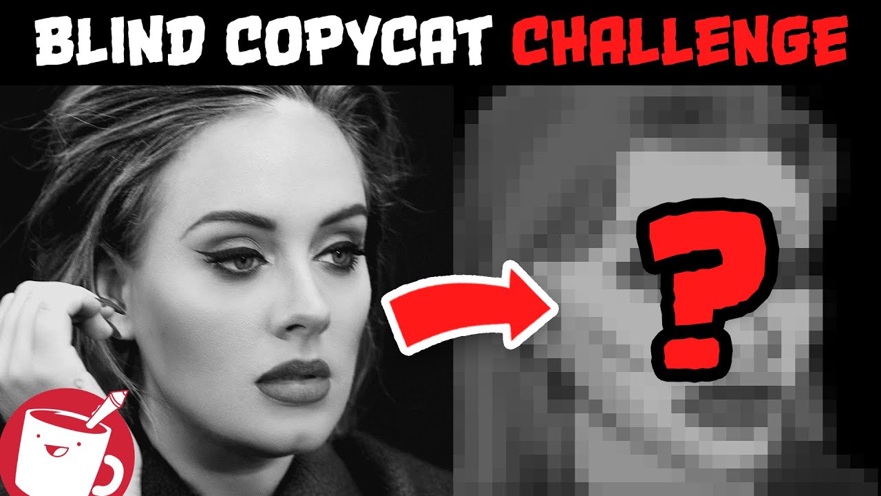 Blind Copycat Drawing Challenge - YouTube