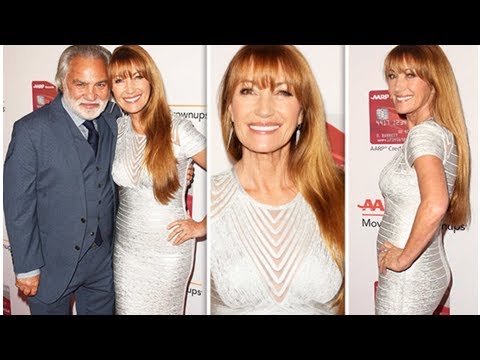 Jane Seymour, 66, goes braless in jaw-dropping sheer dress for rare appearance with beau