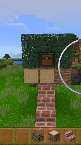 Minecraft normal tree house and custom tree House - YouTube