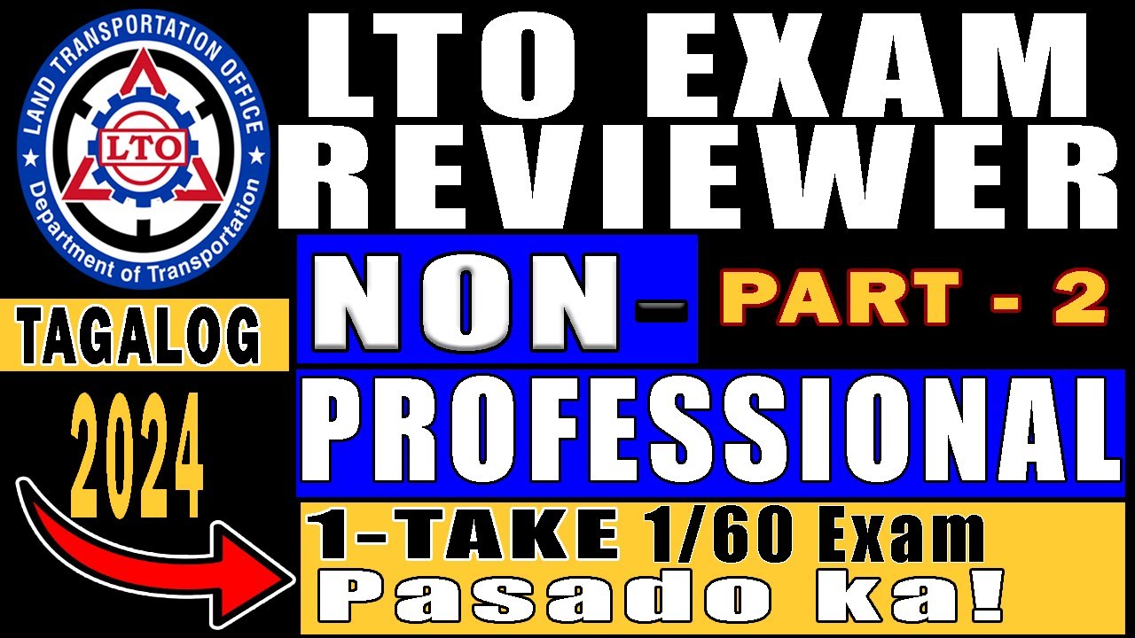 PART 2 Land Transportation Office Non Professional Driver's License ...