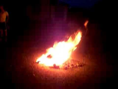 exploding can of beans lol - YouTube