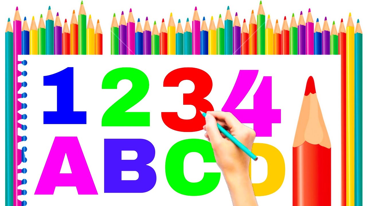 123 Numbers Counting | 1234 Numbers Spelling | 1 to 10 | Learn and ...