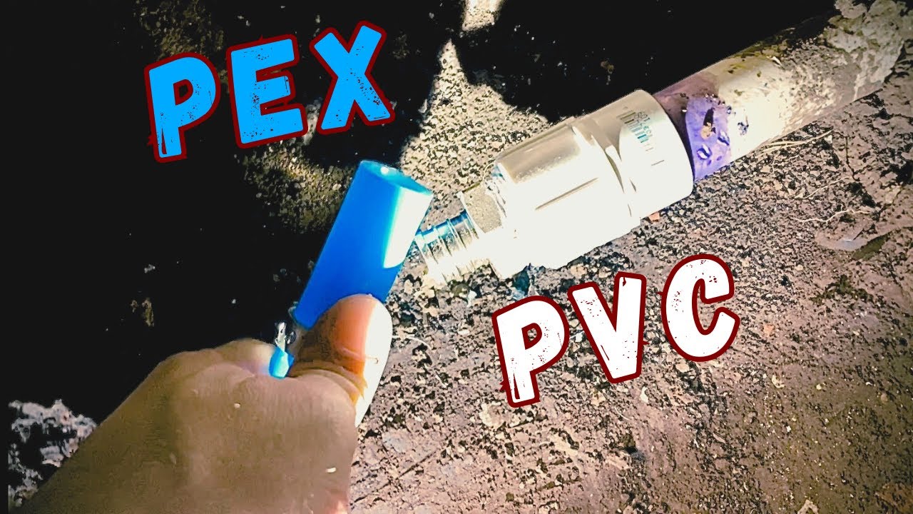 How to connect pex near water meter - YouTube