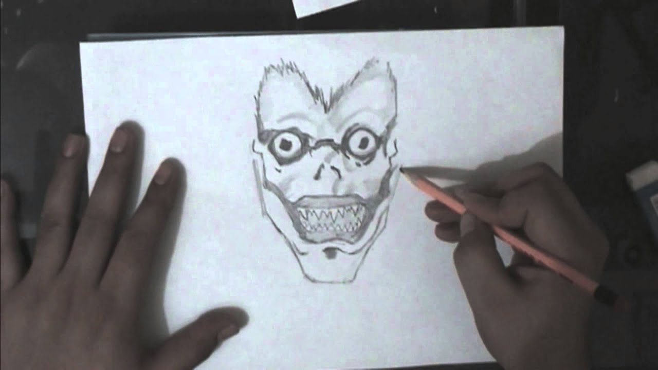 DIBUJANDO UN SHINIGAMI (DEATH NOTE) - YouTube
