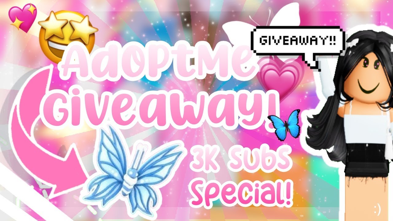 ADOPTME GIVEAWAY 😱 3K SUBSCRIBERS SPECIAL 💕 - YouTube