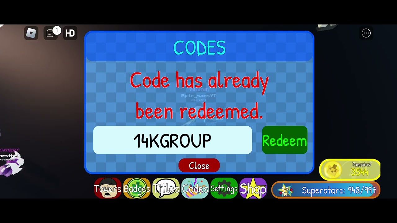 FNAF -Tower defense - code celebration - YouTube