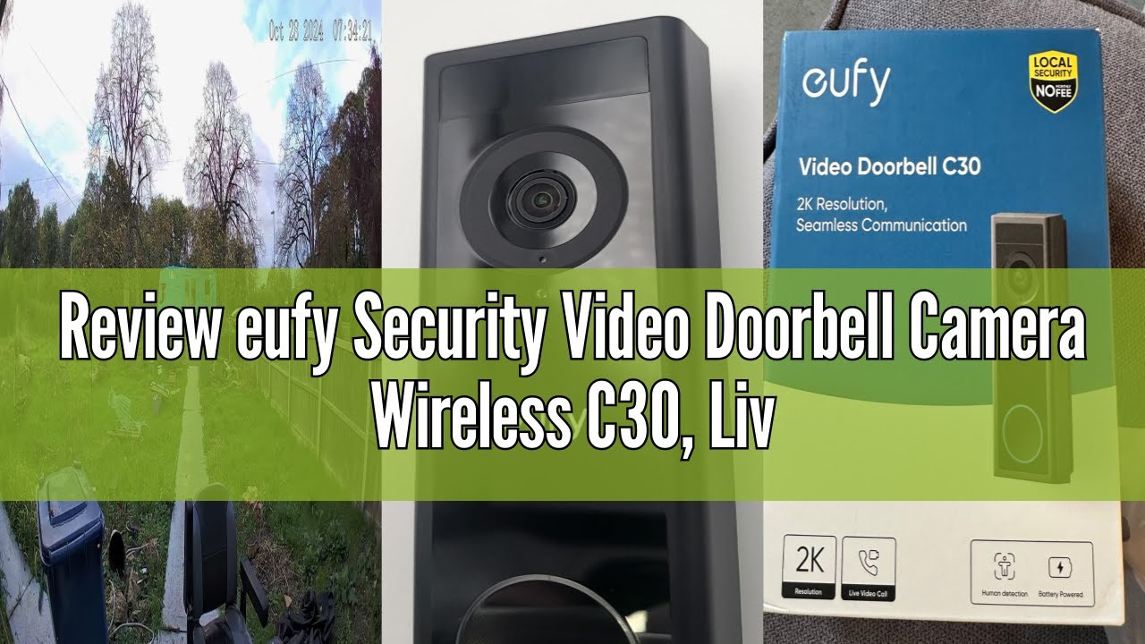 Review eufy Security Video Doorbell Camera Wireless C30, Live Video ...