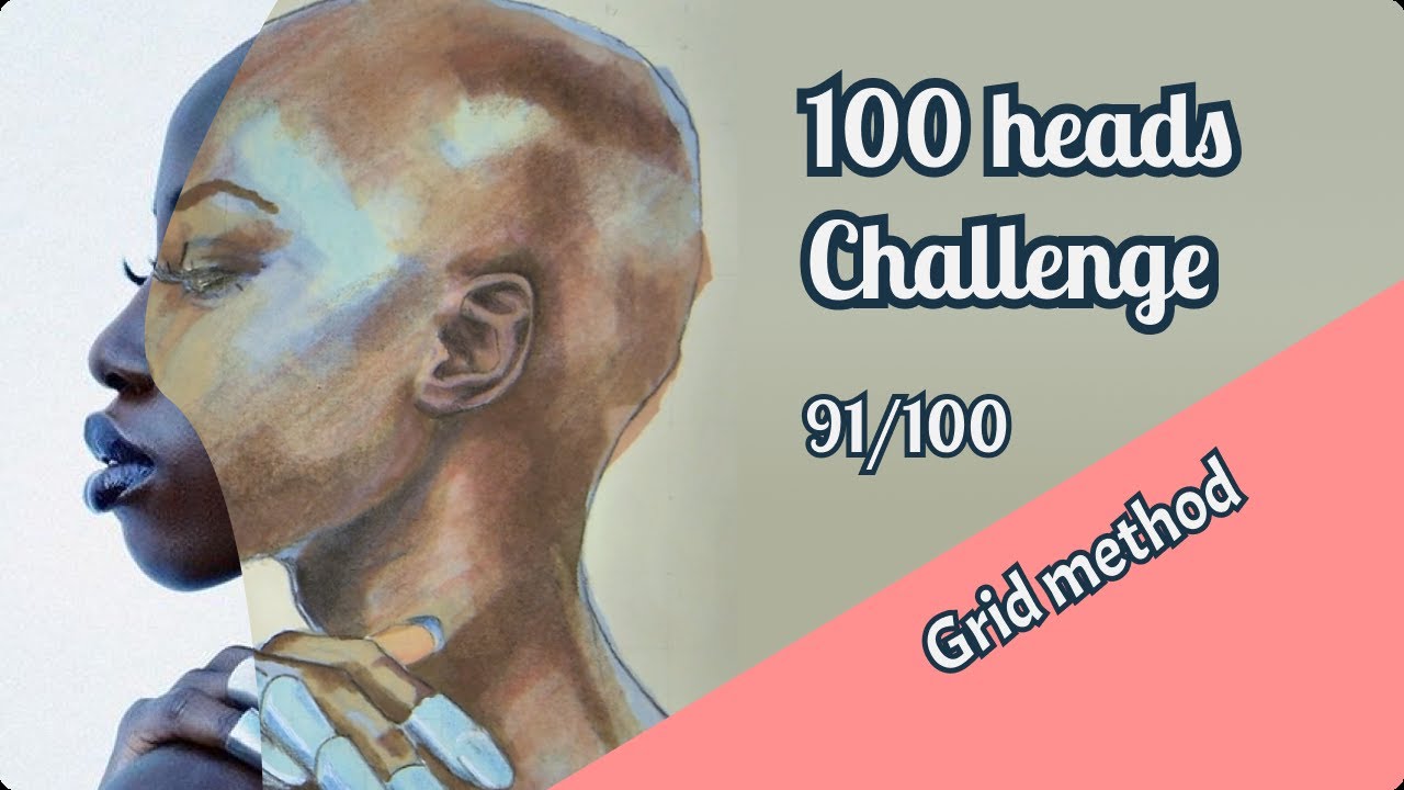 100 heads drawing challenge - 91/100 - YouTube
