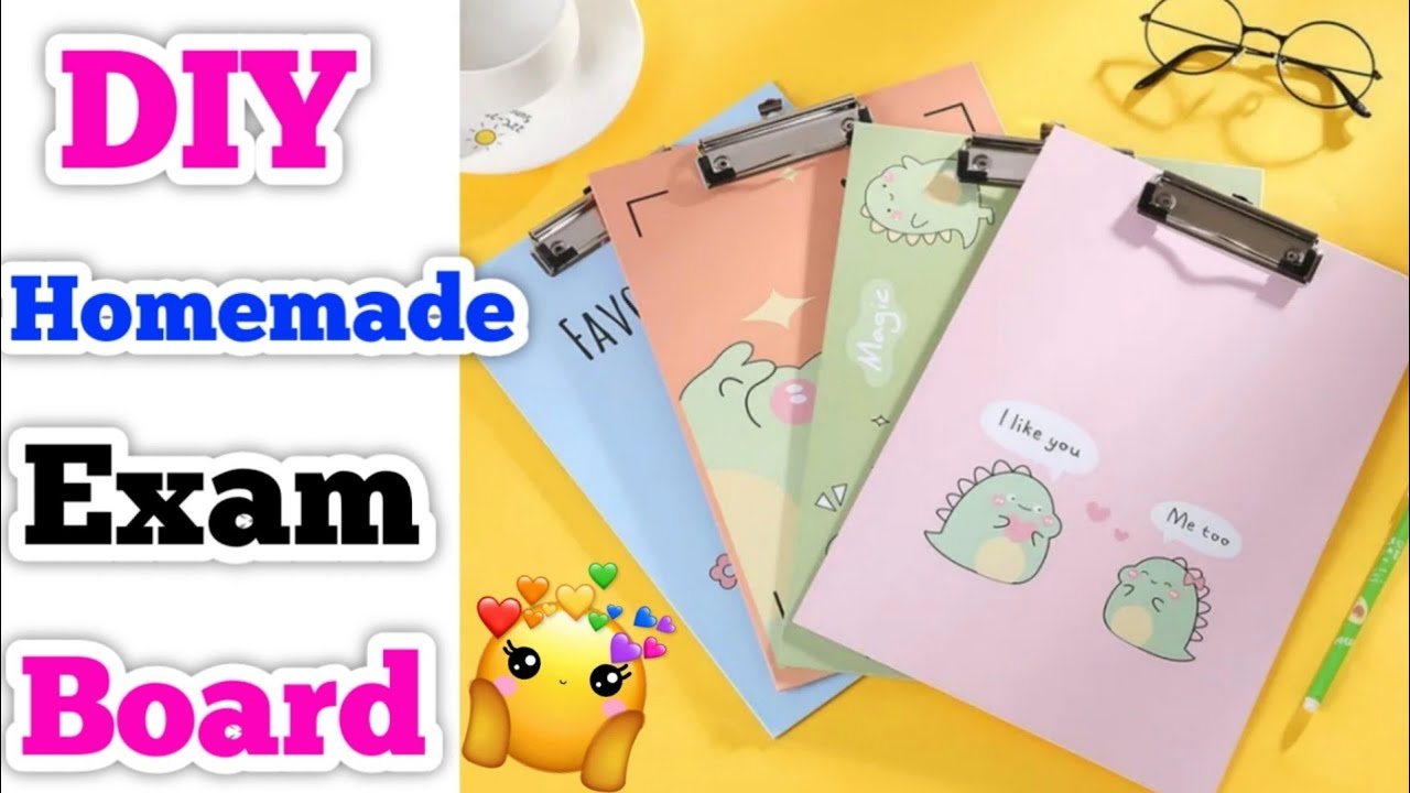 DIY : Homemade Exam Pad • How To Make Exam Board At Home • Exam Board ...