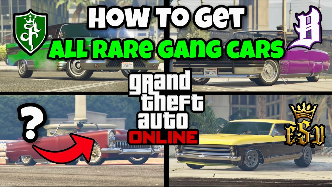How To Collect All 20 Rare Gang Cars! (GTA Online) - YouTube