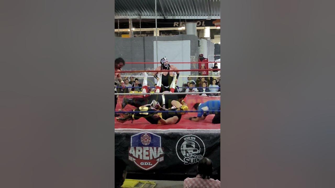 Rayman, El Gallo & Tonina Jackson Jr vs Hijo del Solitario, Gemelos Diablo I & II Arena GDL ...