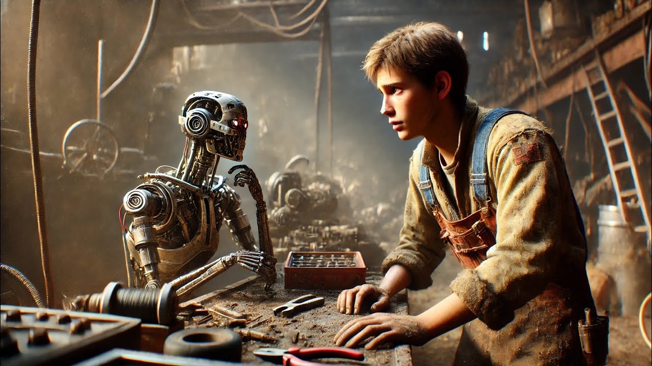 Young Human Mechanic Gets Fired for Helping an Abandoned Android... AND ...