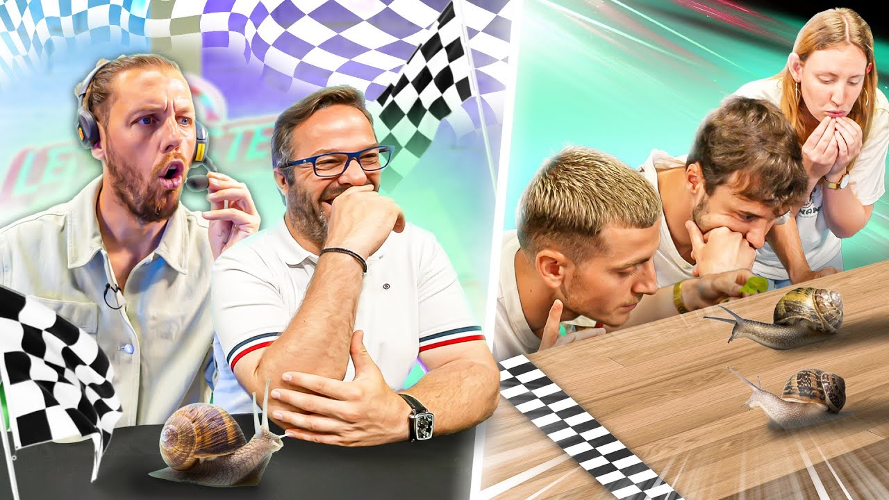 On organise une course d'escargots (mais on commente comme de la F1 ...