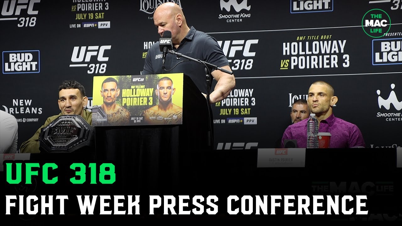 UFC 318 Press Conference (Full) - YouTube