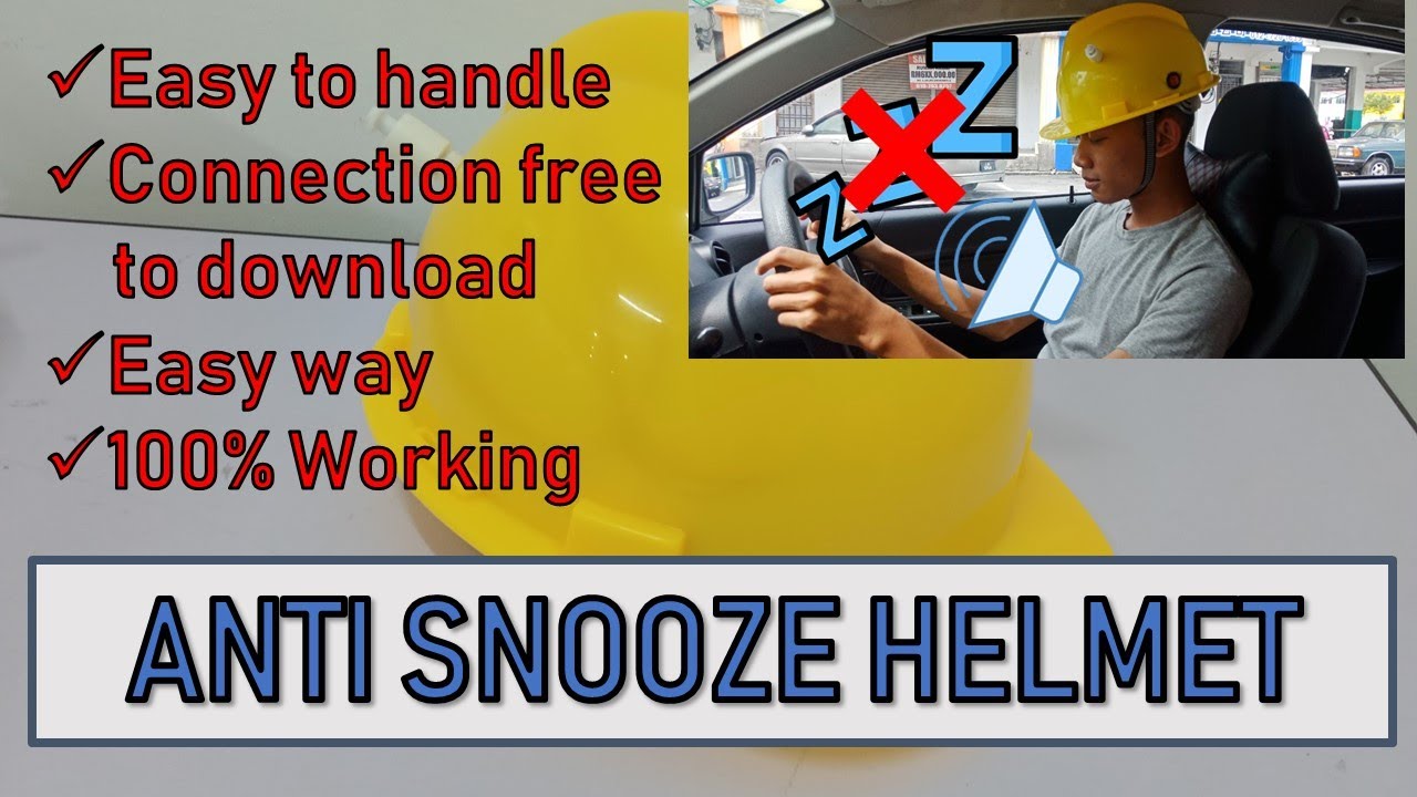 How to make Anti Snooze Helmet, Anti Sleep Alarm, Without Arduino Code ...