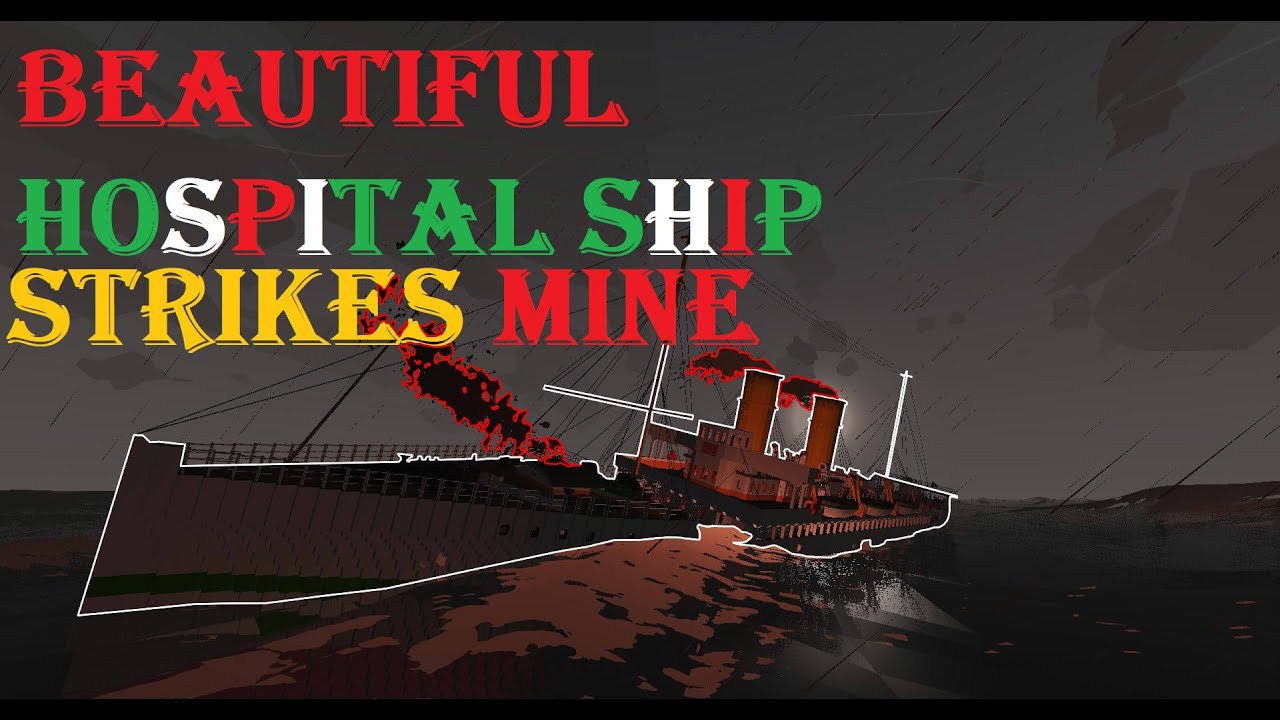 Stormworks: Beautiful Hospital Ship Strikes Mine! - YouTube