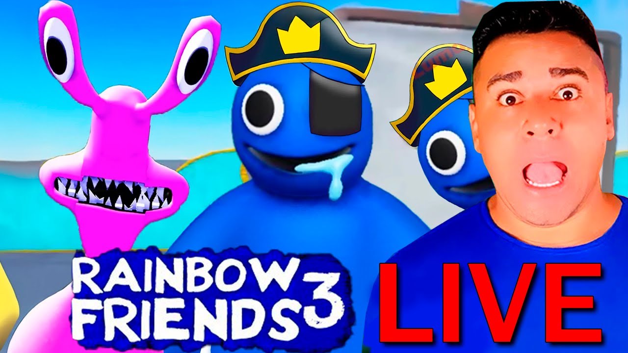 JOGANDO ROBLOX RAINBOW FRIENDS 3 COM INSCRITOS AO VIVO LIVE # ...