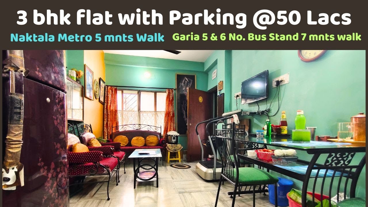 3 Bhk for sale at South Kolkata | Car Parking | Naktala Resale | 50 ...