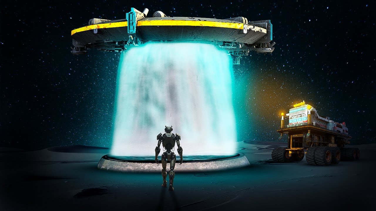 Spaceship Waterfall Photoshop Manipulation Tutorial - YouTube