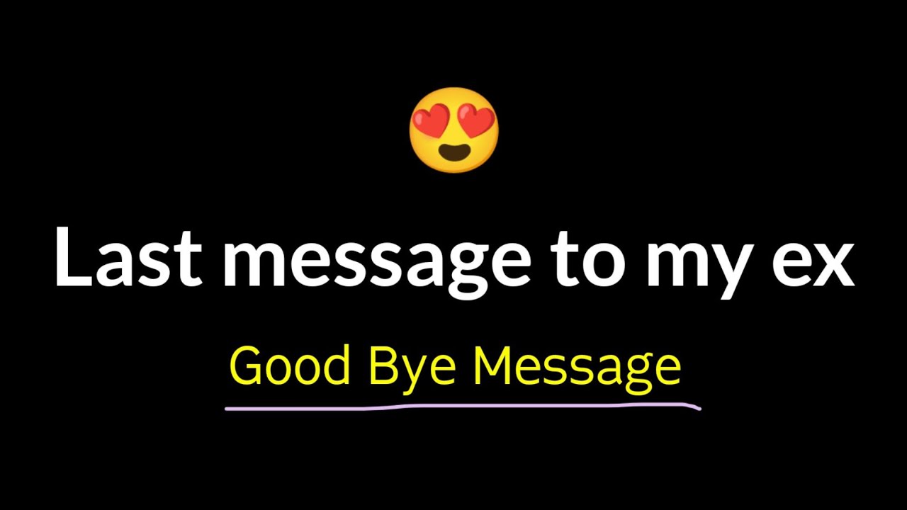 Last Message to My Ex 😍 Goodbye message - @mmgislove | Love poetry ...